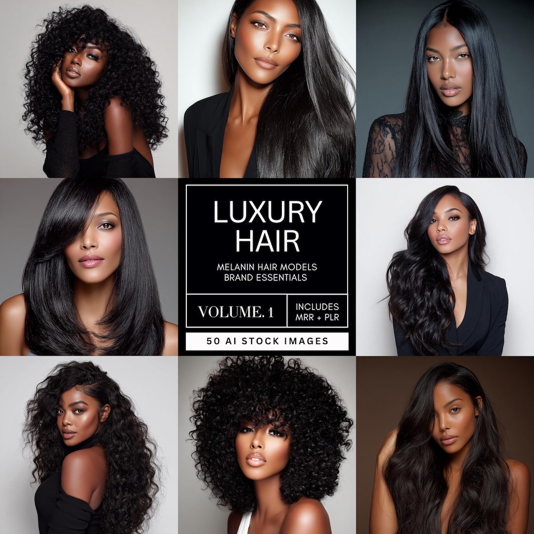 Luxury Hair – 50 Melanin Stock Photos | AI Beauty & Haircare Images ...