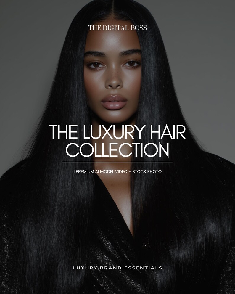 Luxury Hair Video and Image AI Beauty Hair Reels Blond Black Wig ...