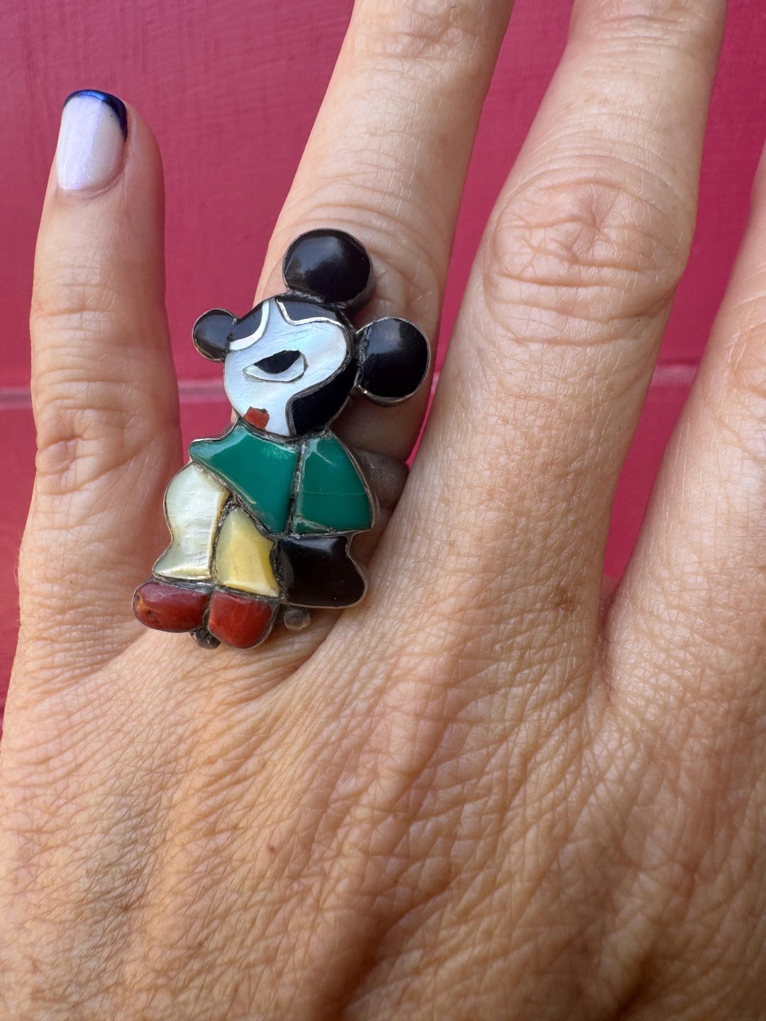 Vintage Pawn Zunitoon Mickey Mouse Disney Ring - Etsy