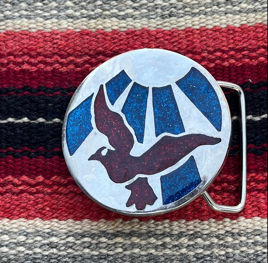 Vintage Bird Sun Rise Belt Buckle - Etsy