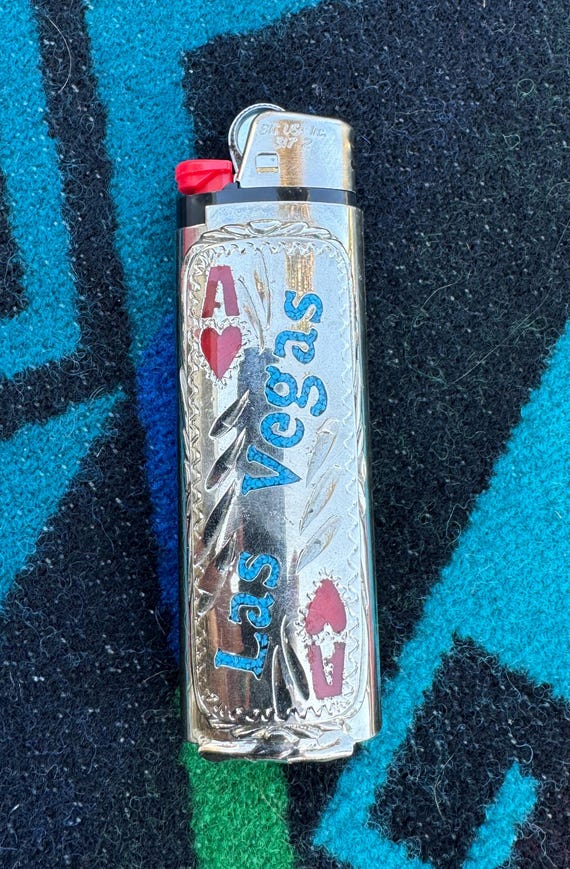 lighter case vintage lighter - Gem