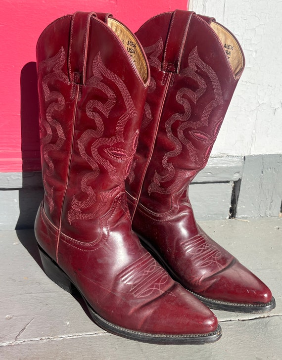 Vintage dark red leather - Gem