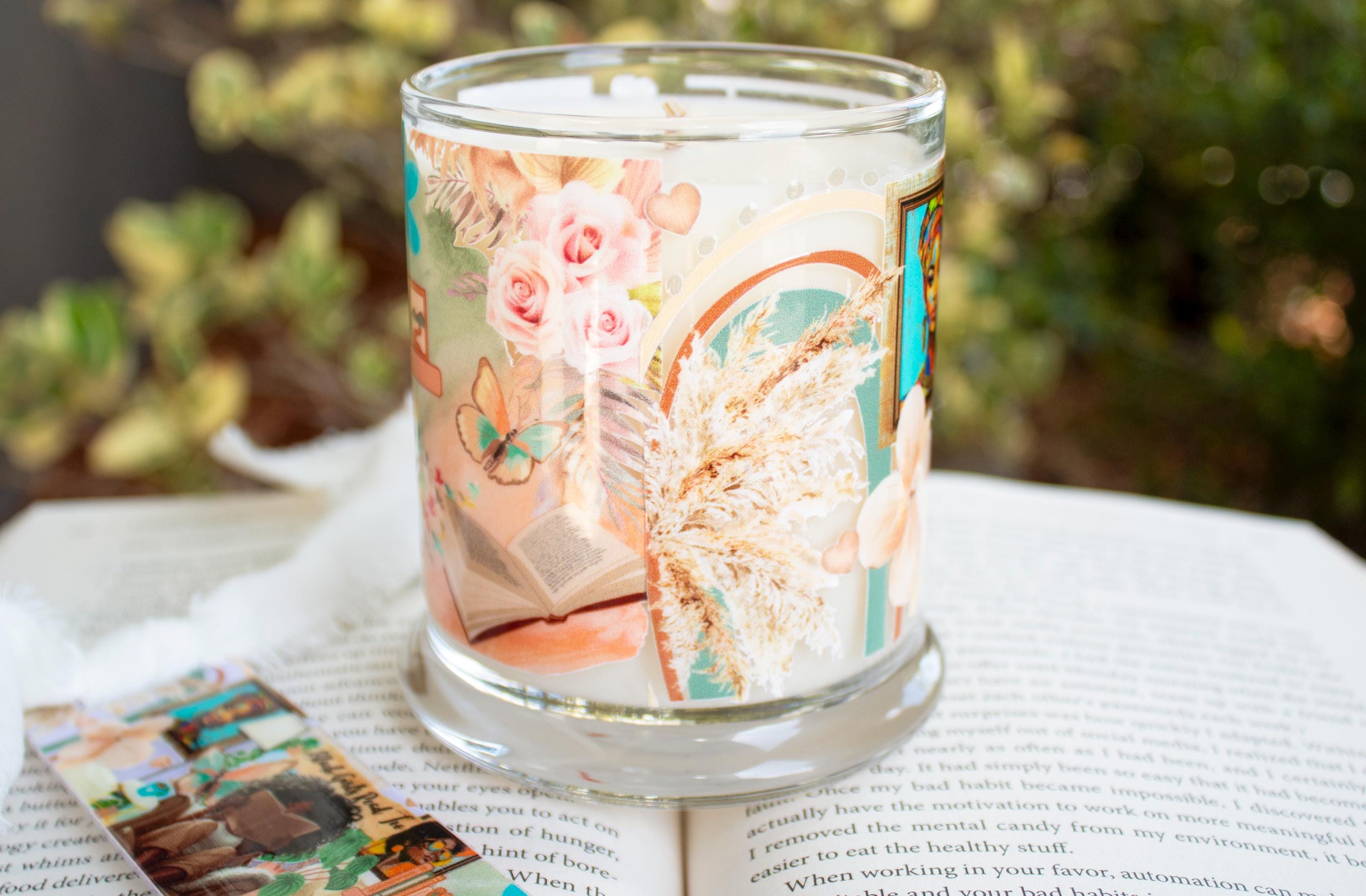 Black Girls Read Too Candle With Matching Bookmark, Self Love Candle ...