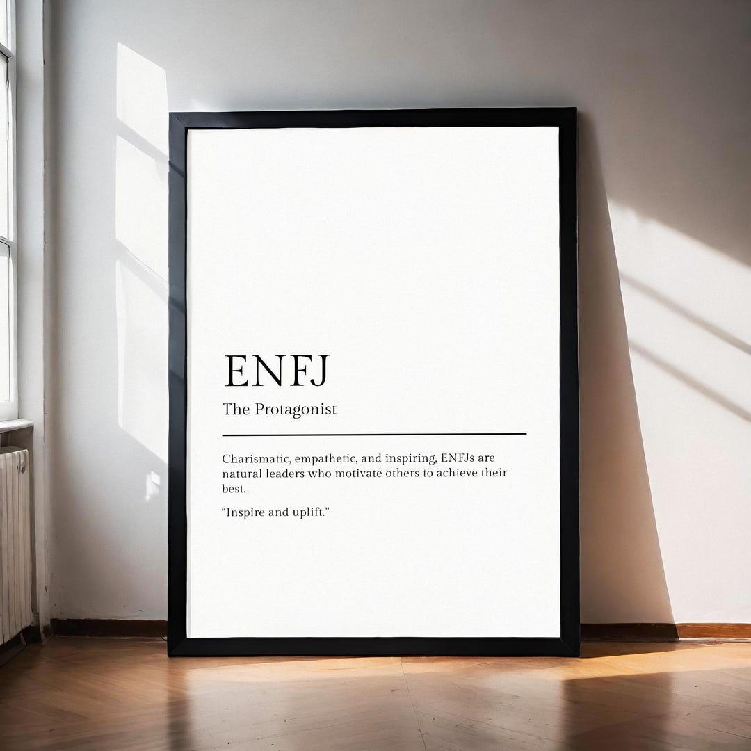 ENFJ Wall Art Digital Download Printable Wall Deco MBTI Personality ...