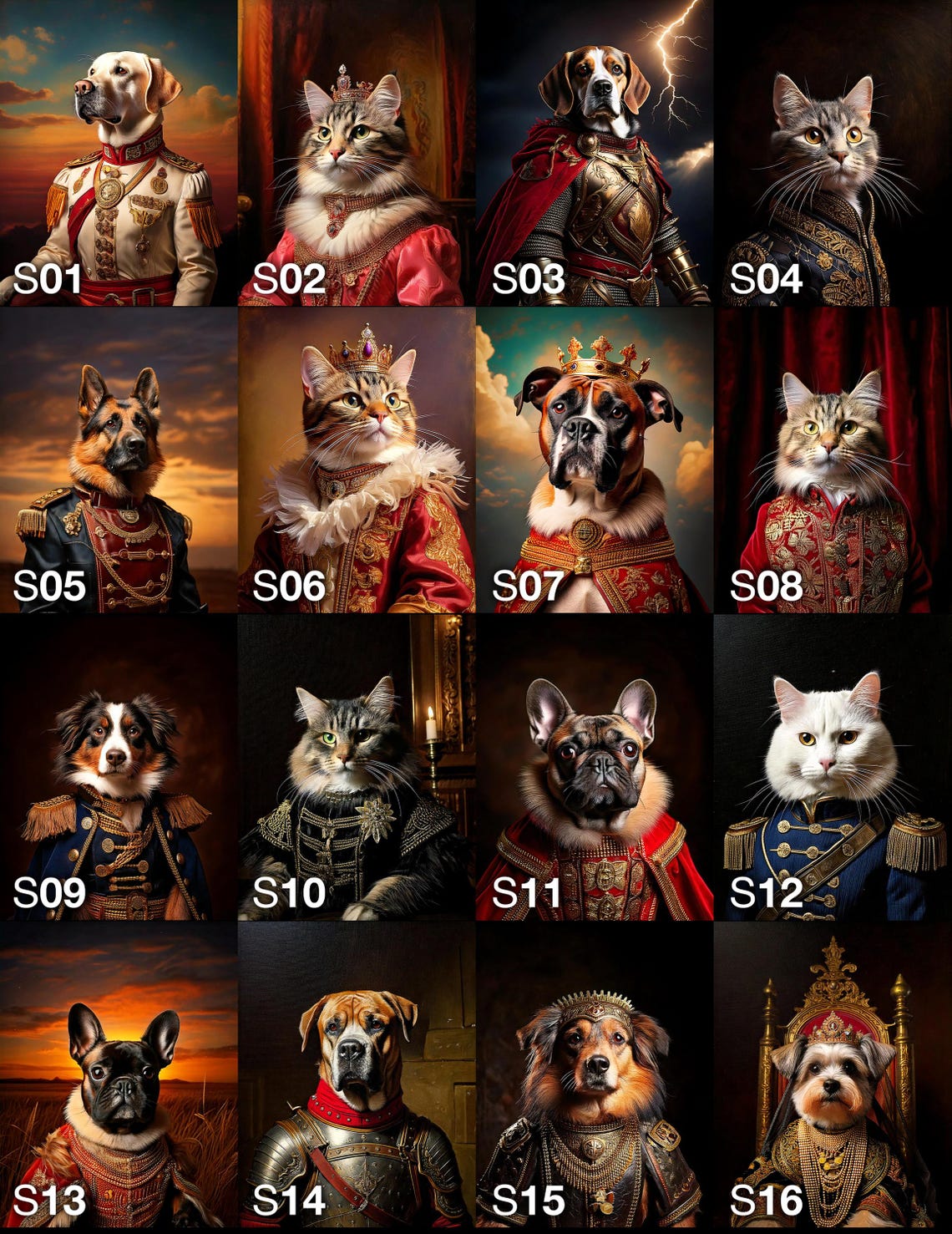 Queen Pet Portraits, Royal Portraits, Custom Pet Portraits, Dog ...