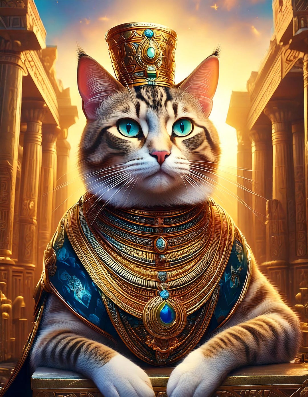 Ancient Portrait, Cleopatra Portrait, Lady Pet Portrait, Regal Pet ...