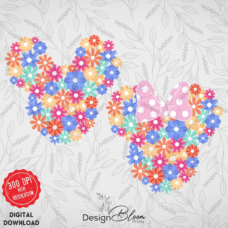 Minnie Flower Svg - Etsy