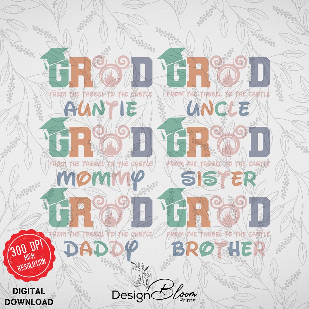 Happiest Grad Minnie Mickey Senior 2025 PNG (digital Download) - Etsy