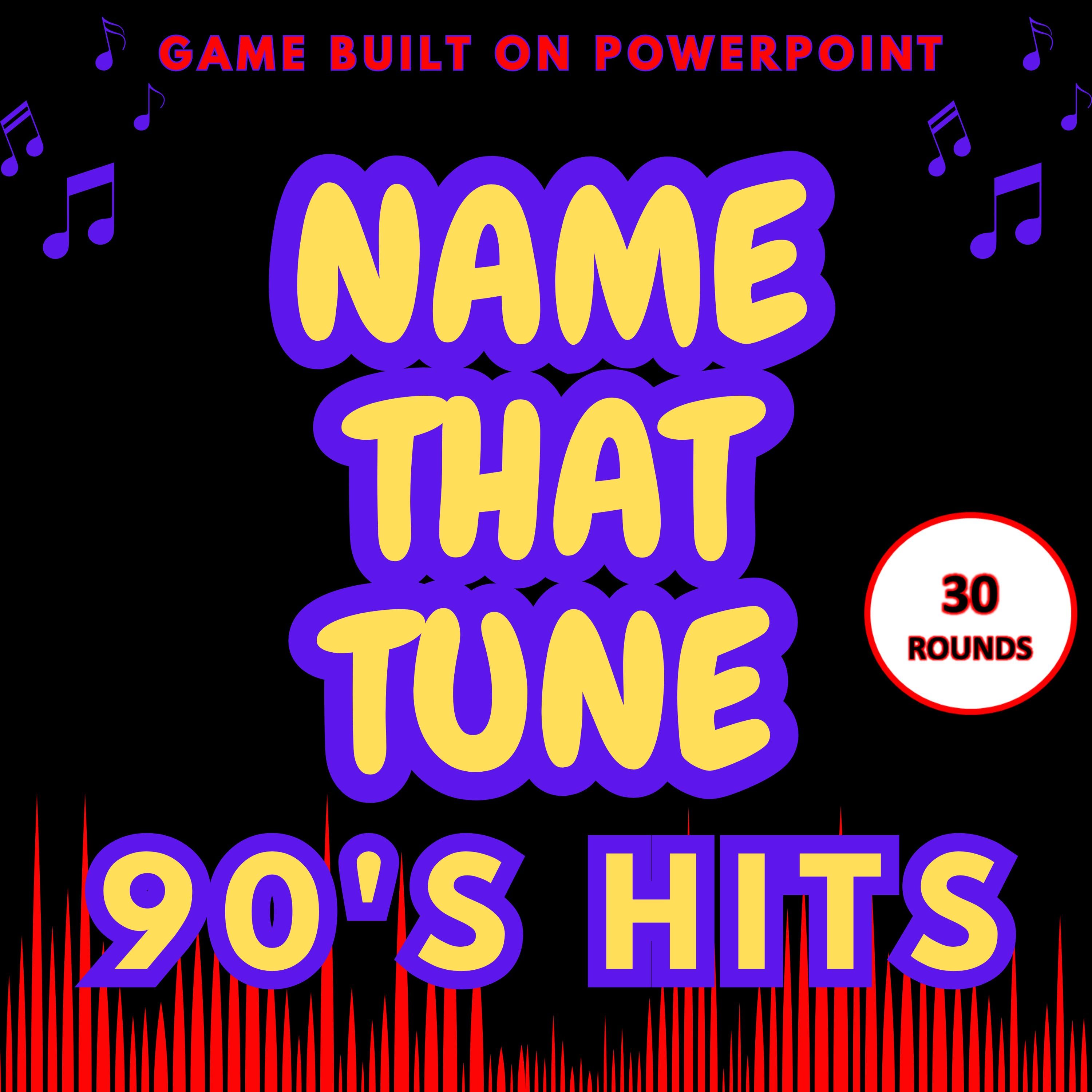 90s Music Trivia Game | 30 ROUNDS | Name That Tune Powerpoint Game ...