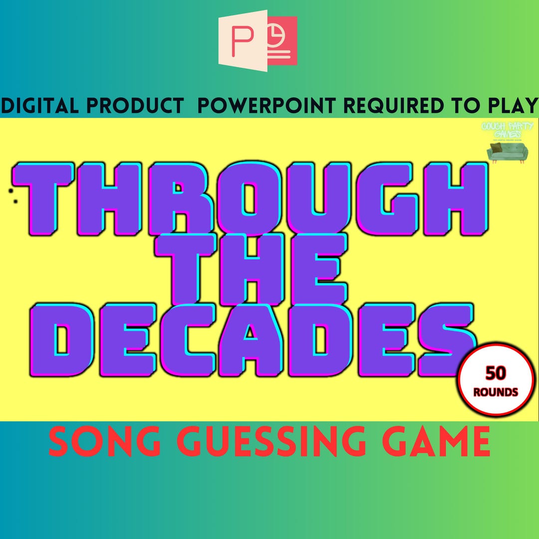 THROUGH the DECADES | 50 Rounds - 50 Songs - 5 Decades | Song Guessing ...