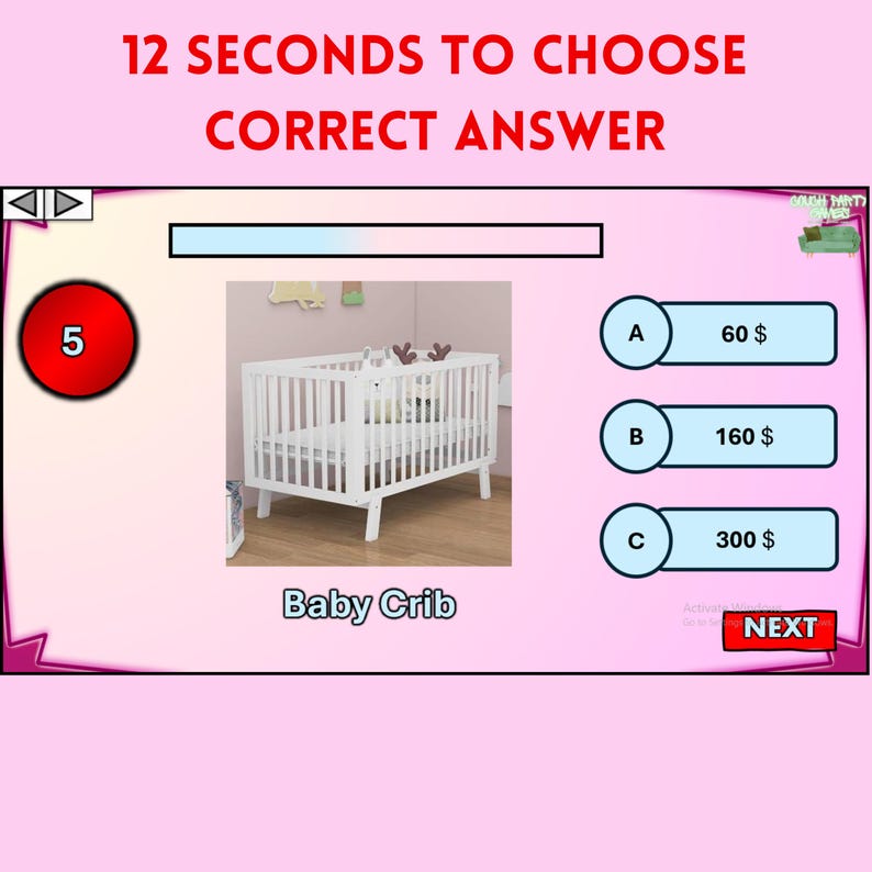 Baby Shower Party Game | 30 Rounds | Guess Baby-related Items Prices ...
