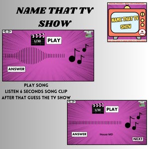 Guess the Movie / TV Show Games Bundle | 110 Famous Soundtracks and ...