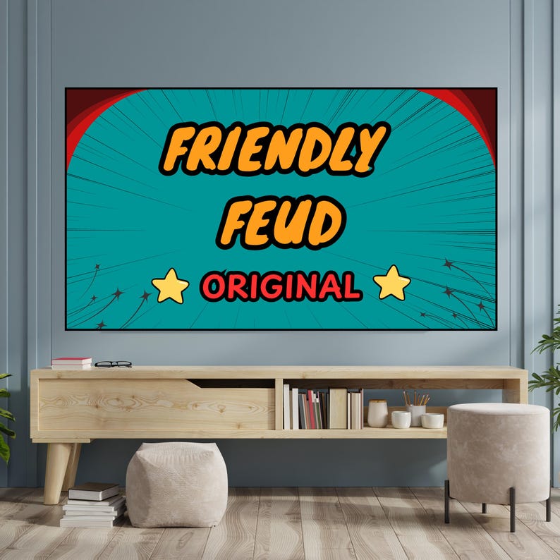 Friendly Feud Powerpoint Game – 25 Rounds– Original Editable Trivia ...