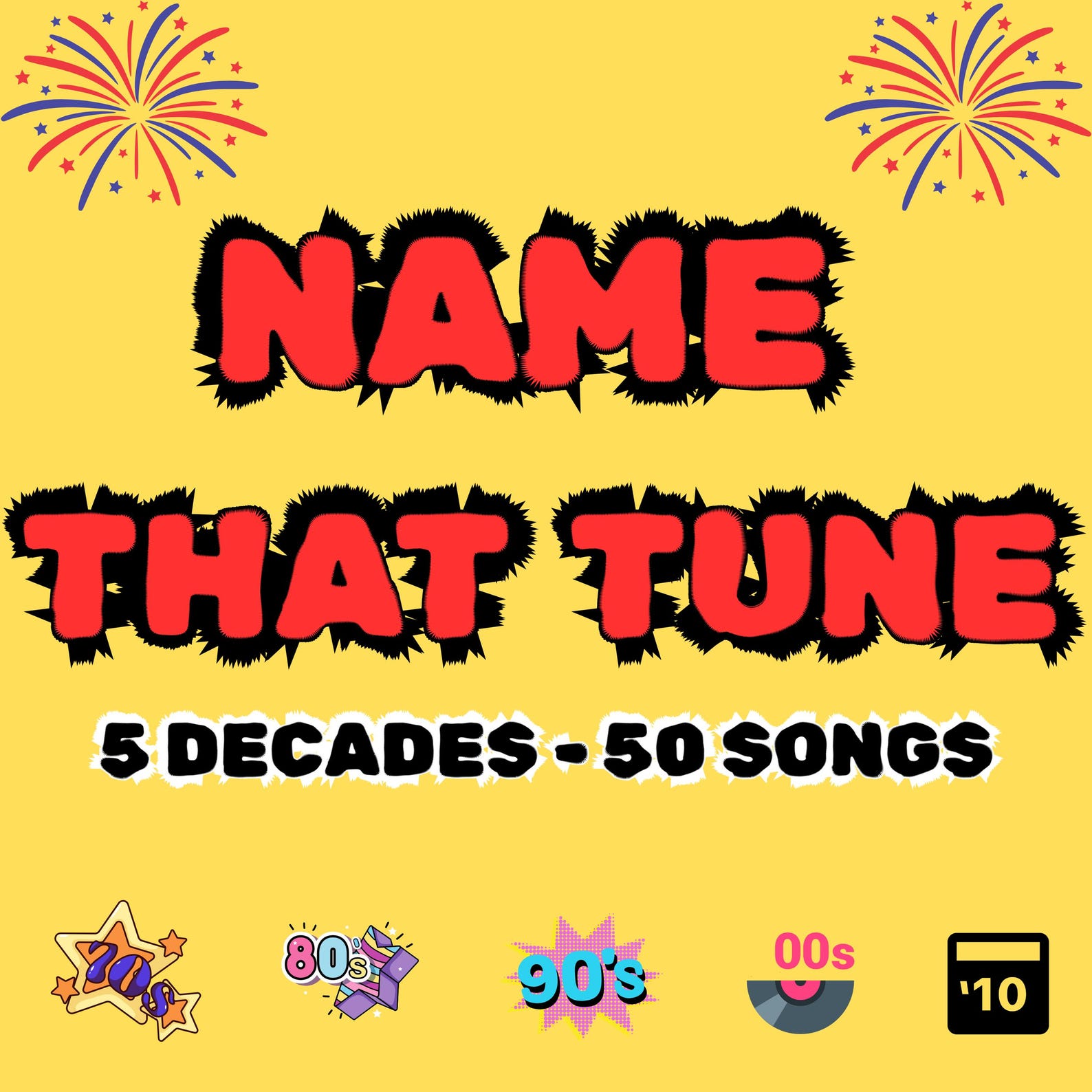 Name That Tune - Decades | 5 Decades - 50 Songs | Song Guessing Game ...
