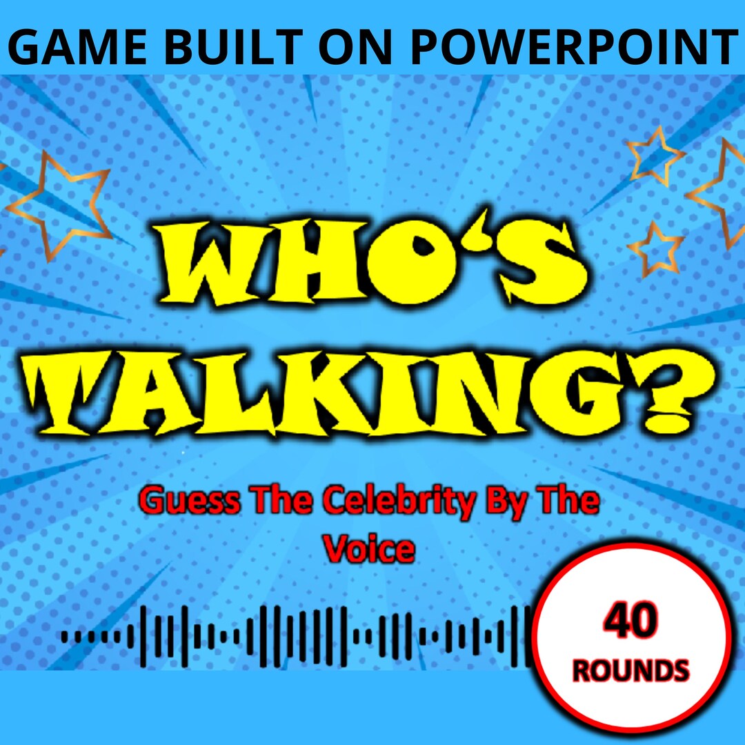 Guess Celebrity Game | 40 Rounds | Famous People Voices | Family Night ...