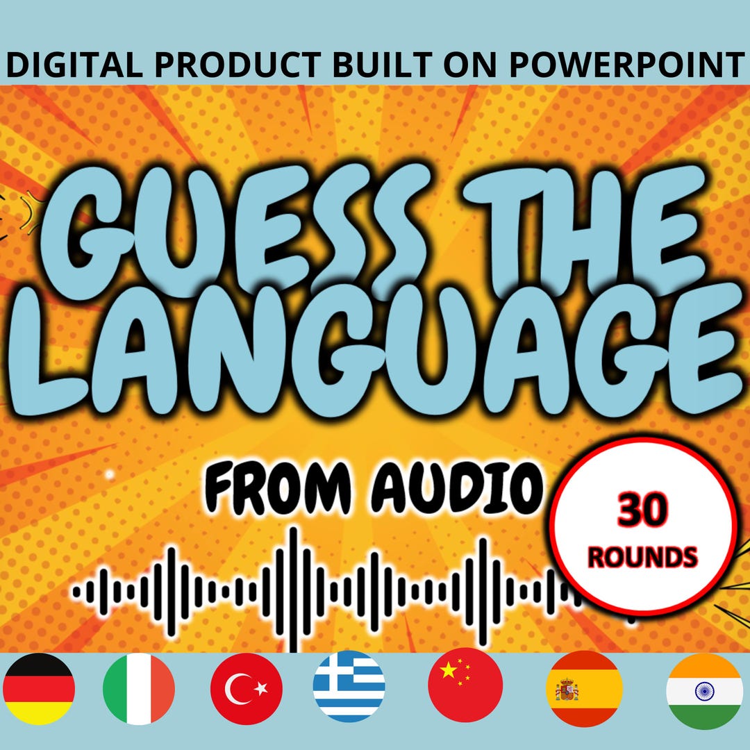 Guess the Language Game | 30 Audio Rounds | Trivia Night | Language ...