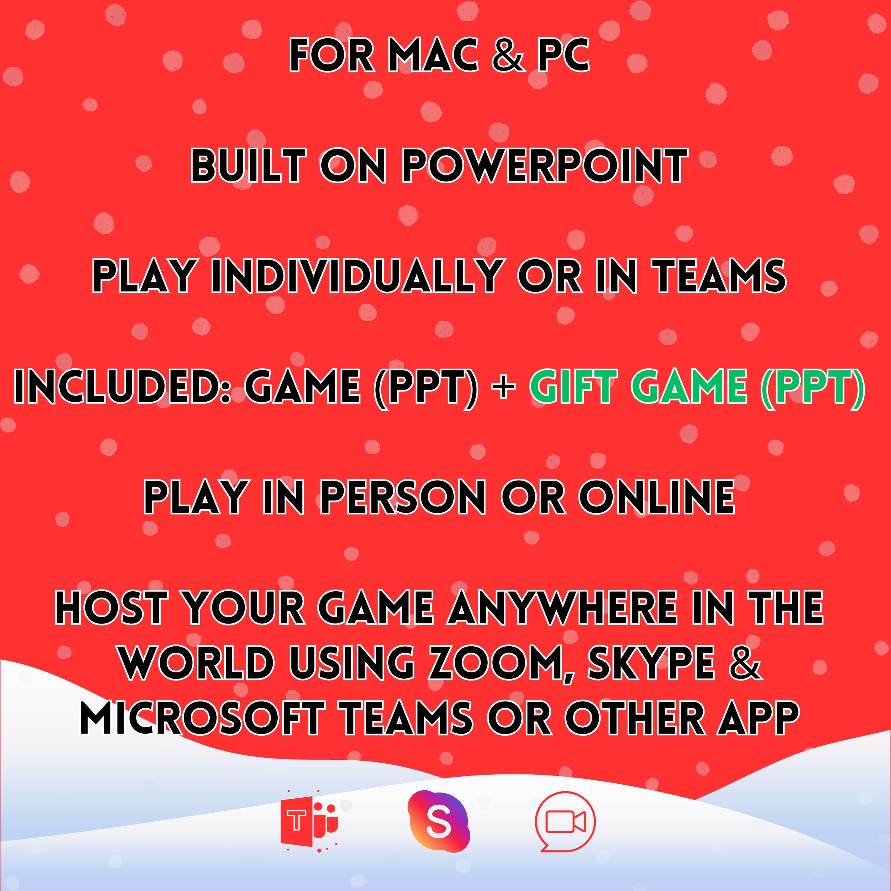 5 Second Christmas Game | Editable Powerpoint Party Game | Holiday ...