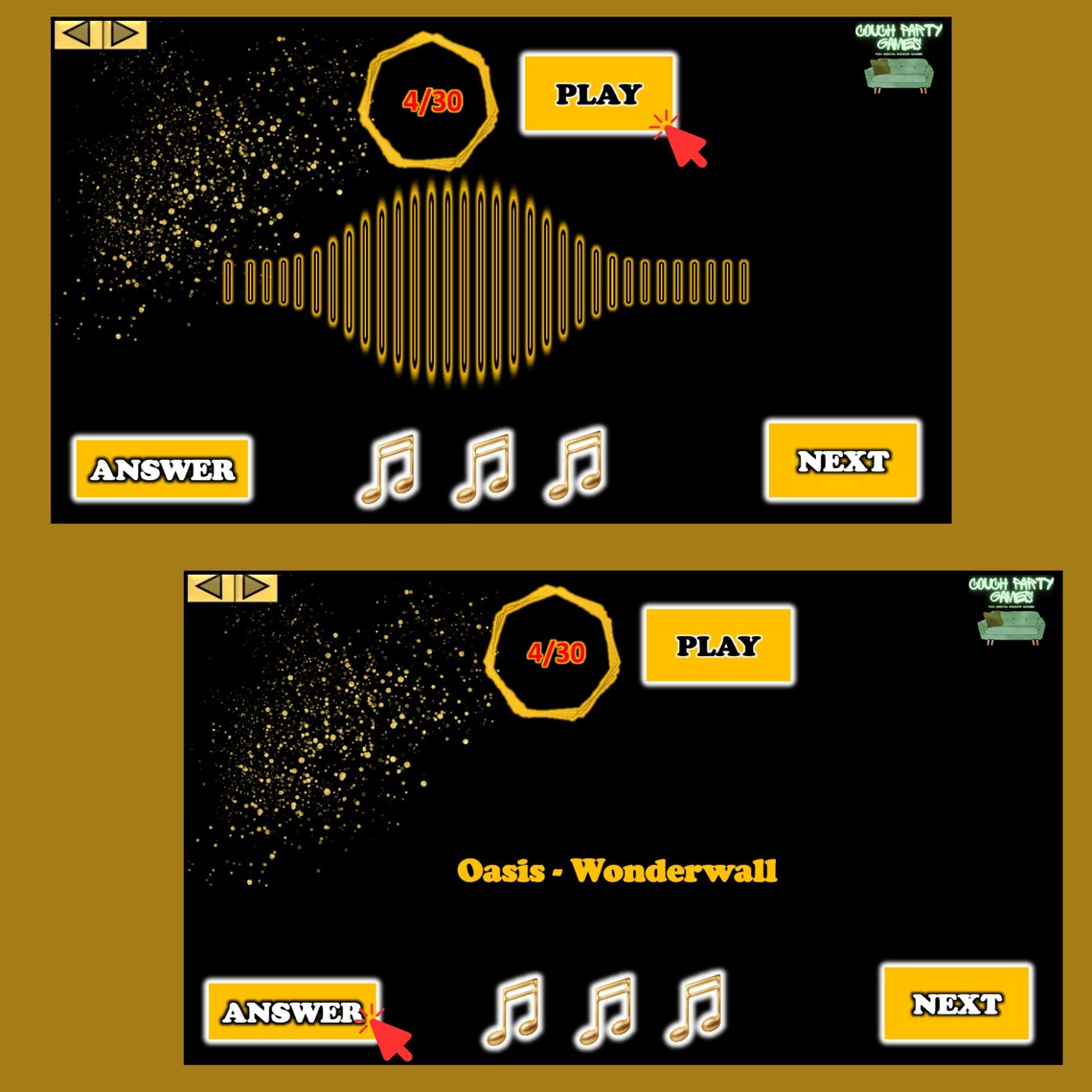 Name That Tune (3 Games in 1) - 5 Decades Song Guessing Powerpoint ...