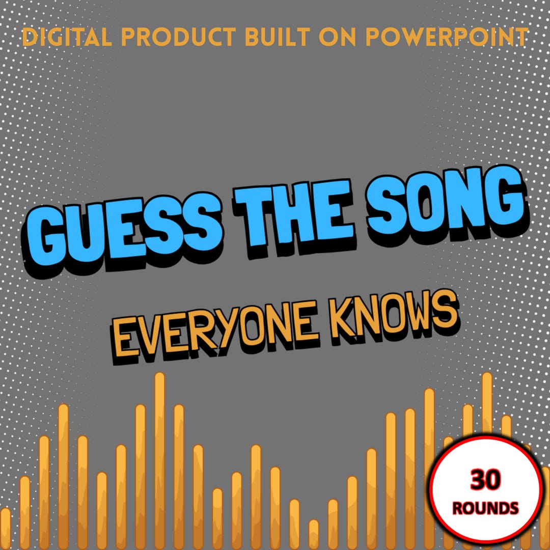 GUESS THE SONG | Digital Song-guessing Game | 30 Popular Songs | Trivia ...