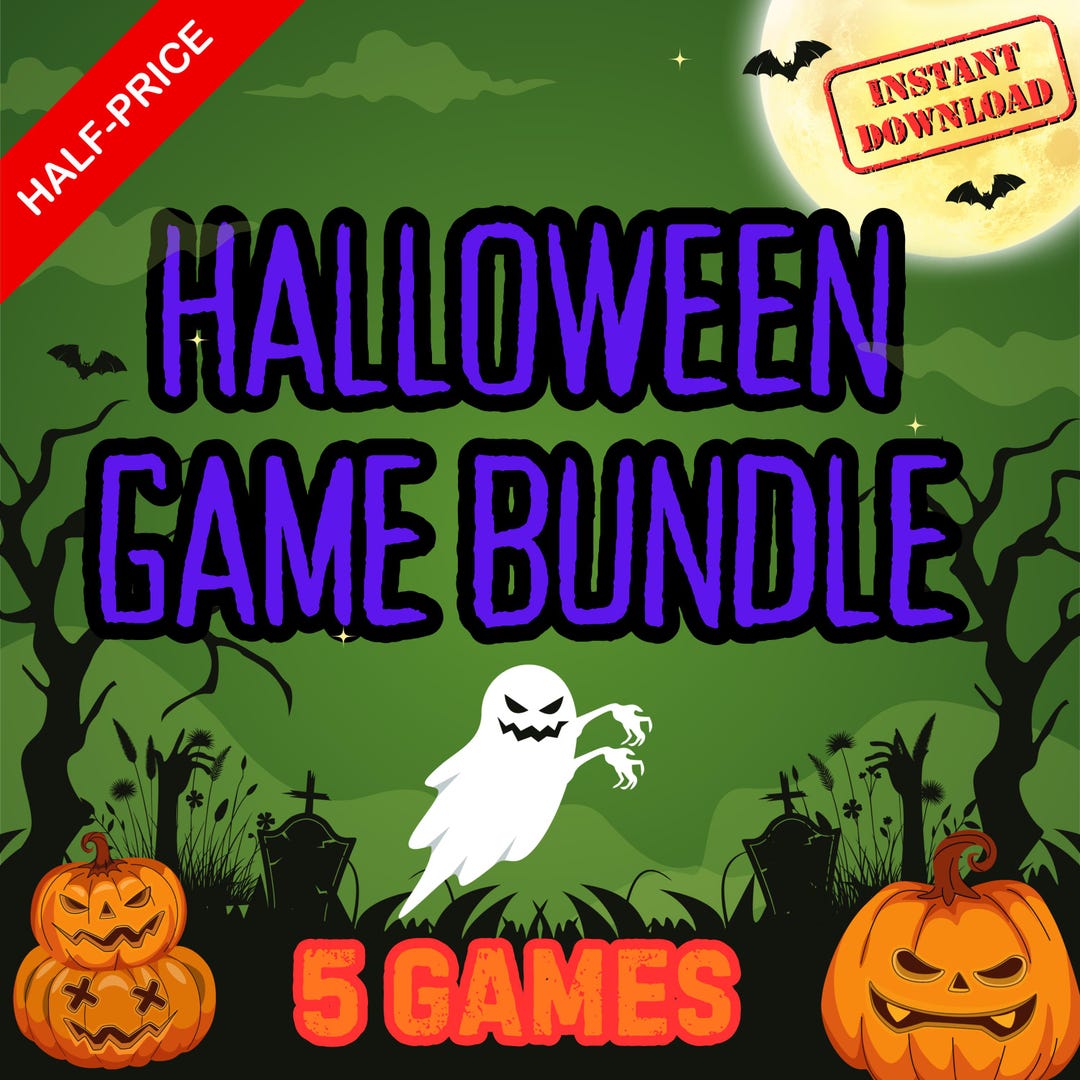 Halloween Game Bundle | 5 Interactive Powerpoint Games | Halloween Feud ...