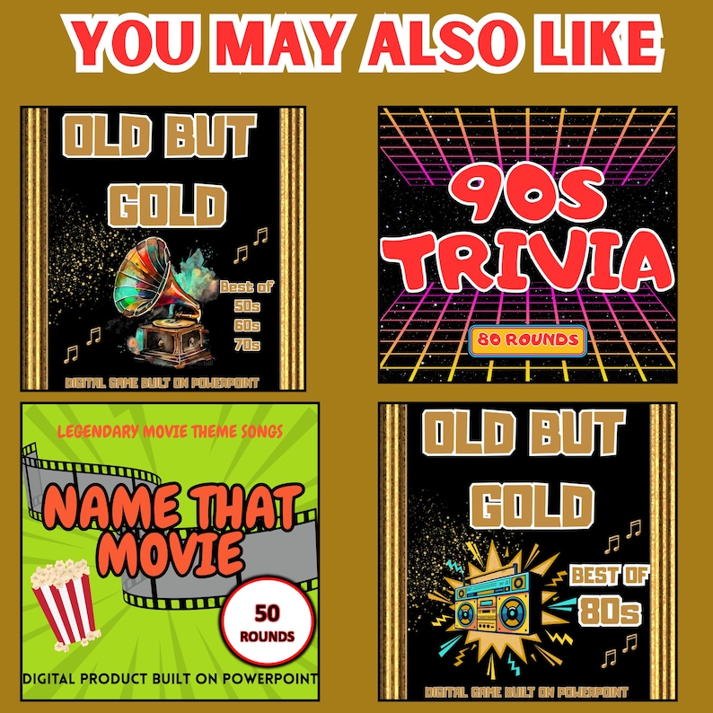Name That Tune (3 Games in 1) - 5 Decades Song Guessing Powerpoint ...