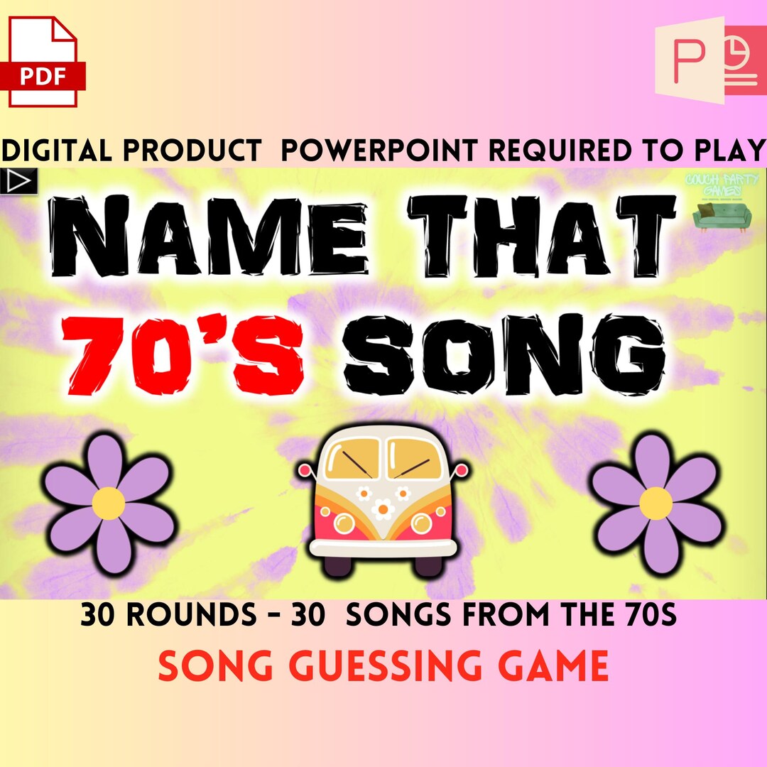 NAME THAT 70s SONG | Digital Song-guessing Game | 30 Songs | Trivia ...