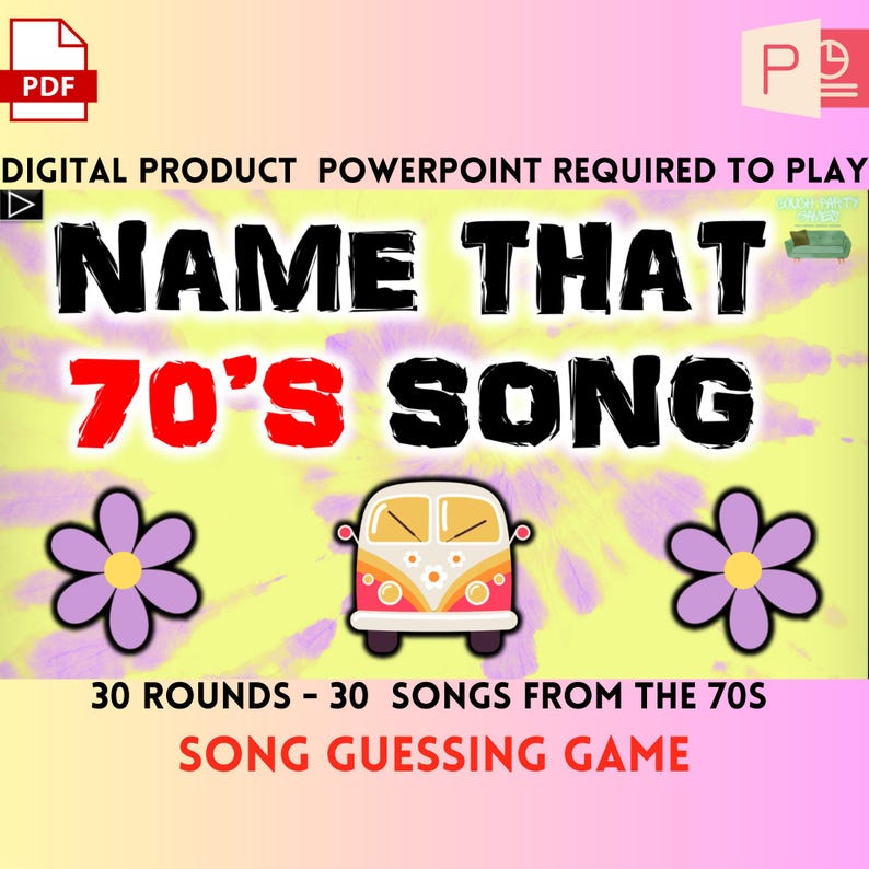 NAME THAT 70s SONG | Digital Song-guessing Game | 30 Songs | Trivia ...