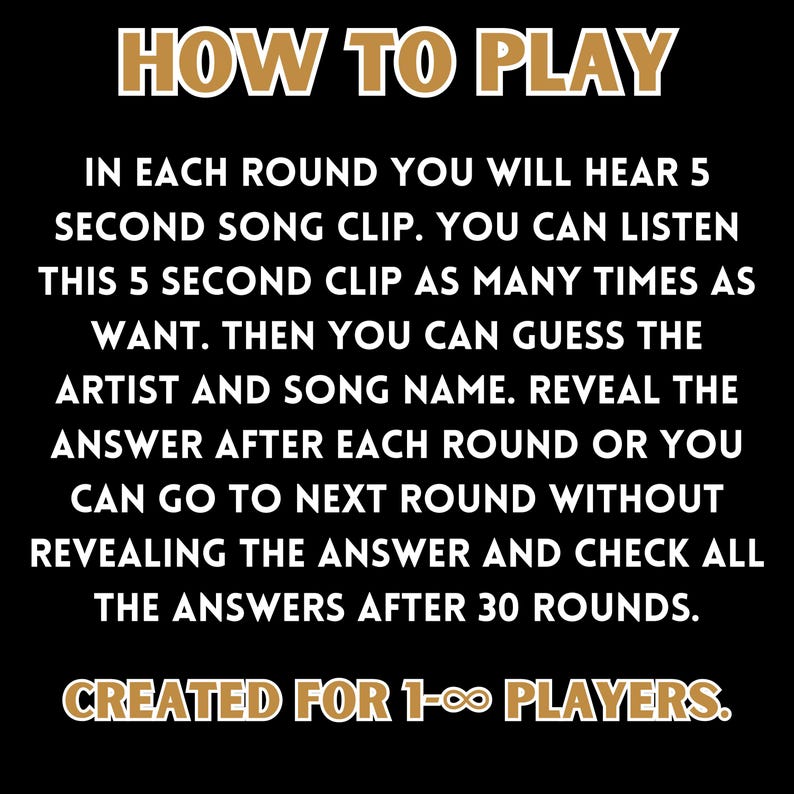 Name That Tune (3 Games in 1) - 5 Decades Song Guessing Powerpoint ...