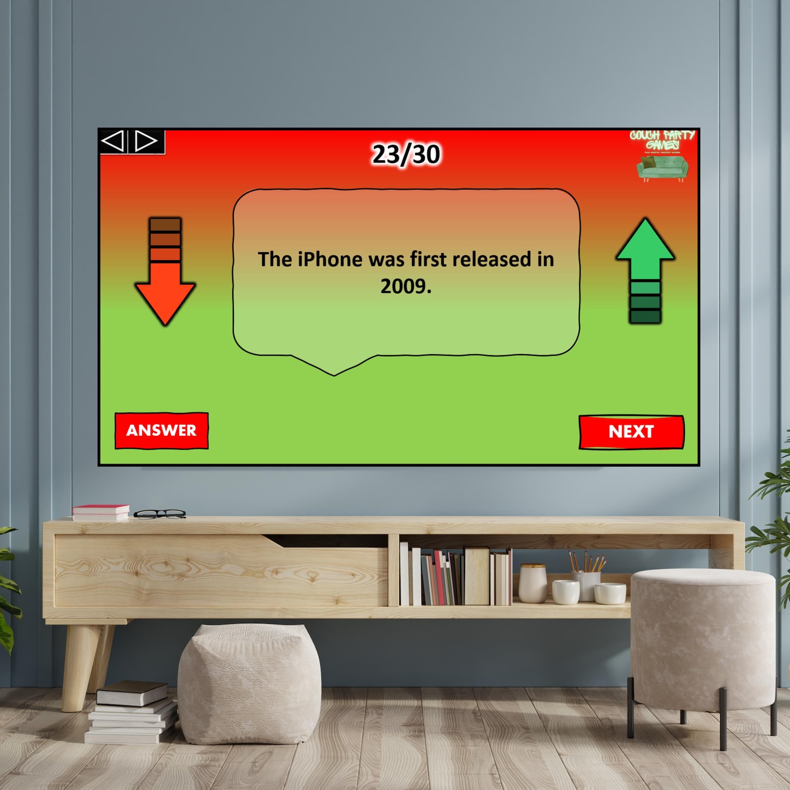 MORE or LESS Game| 6 Rounds - 30 Statements | Digital Party Game ...
