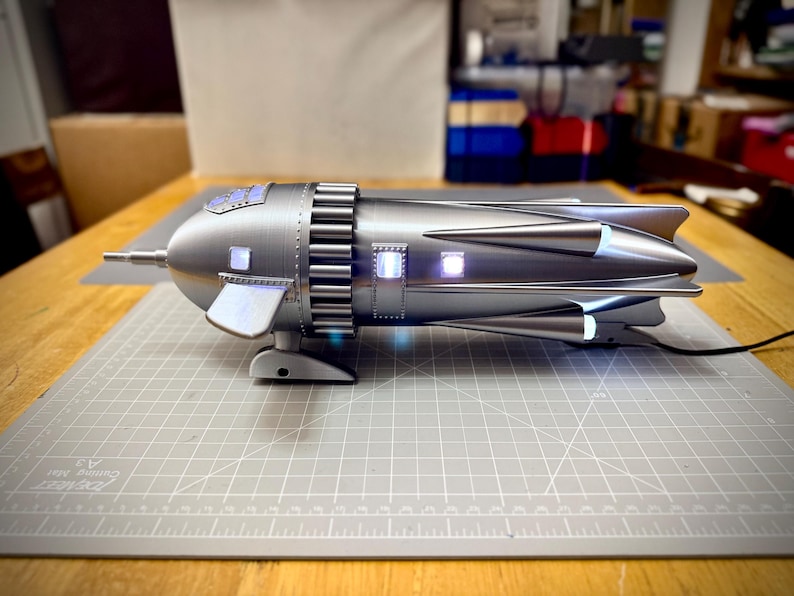Flash Gordon Spaceship Rocket Display Model 15in. (animated Lights) - Etsy