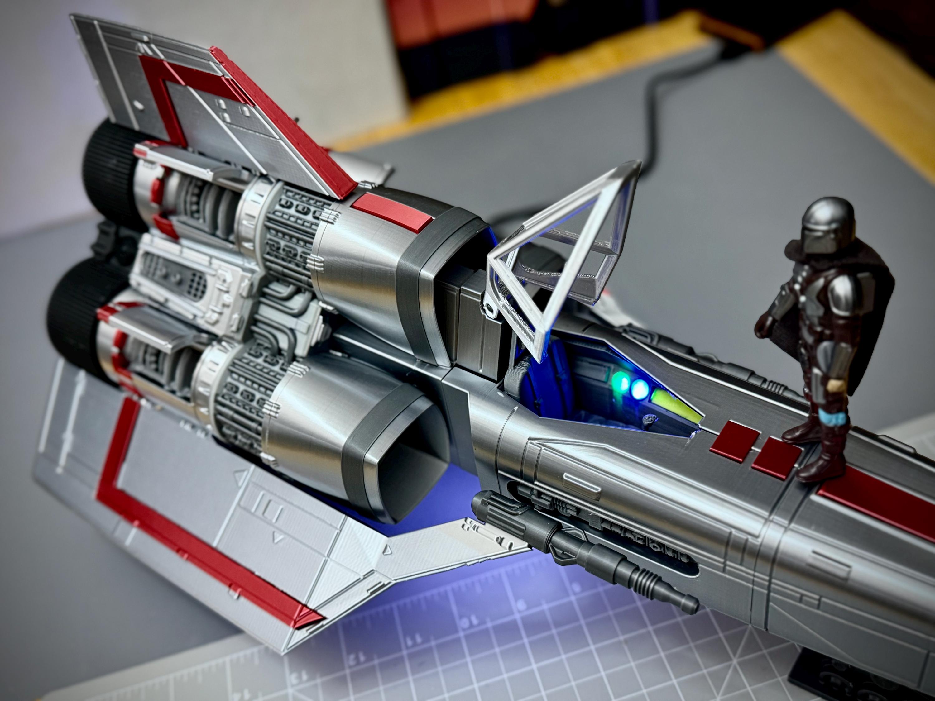 Bsg 1978 Colonial Viper MK I (21 In. Playset GRAY/RED) - Etsy