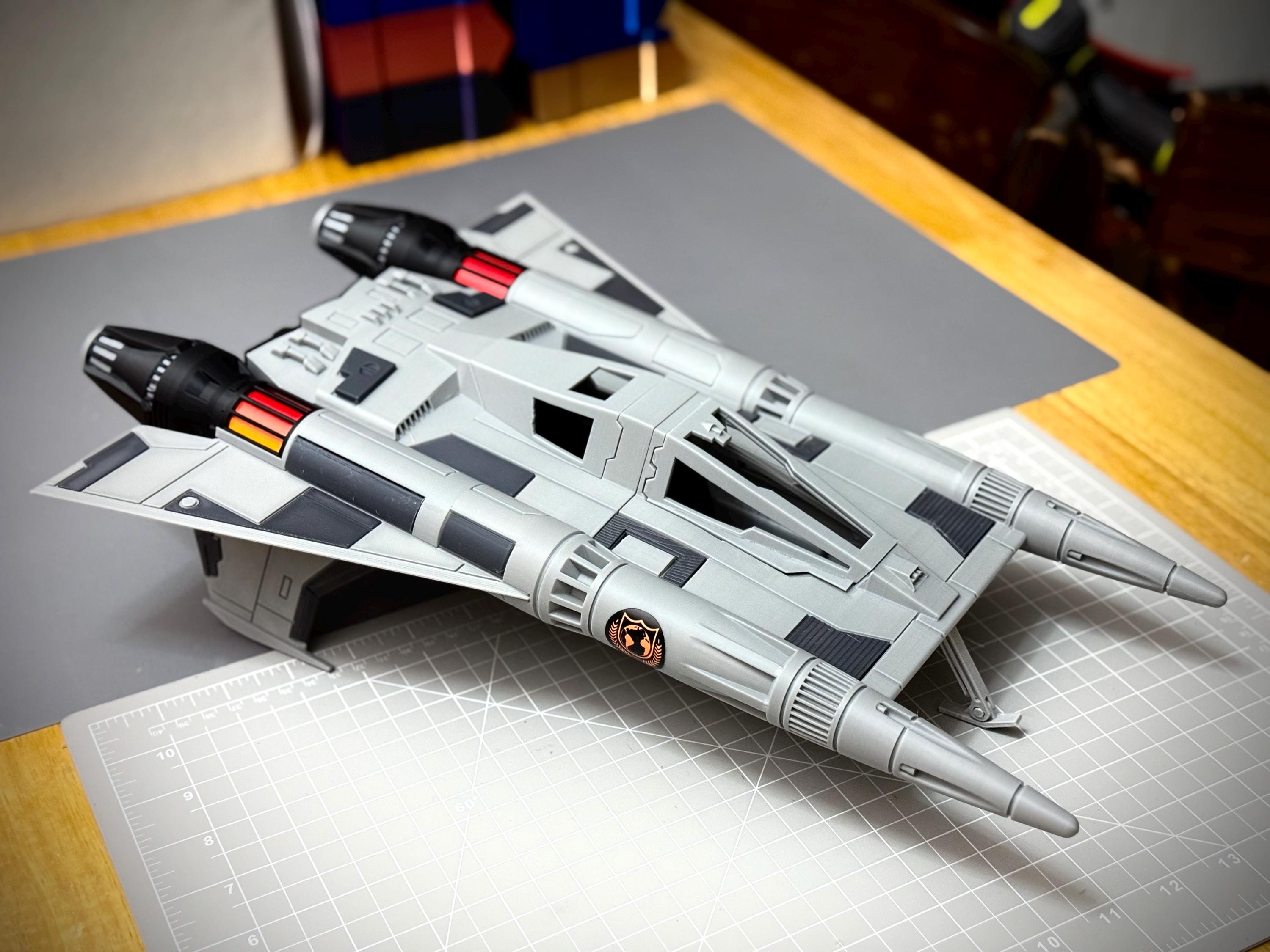 Buck Rogers Thunderfighter Starfighter Model 17in. (SPACE GRAY LARGE ...