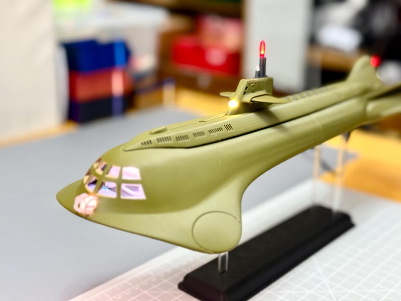 Seaview Submarine - Voyage to the Bottom of the Sea (20in. ARMY GREEN ...