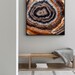 Canvas Art Petrified Tree Rings Wall Decor, Geological Fossil Print for ...