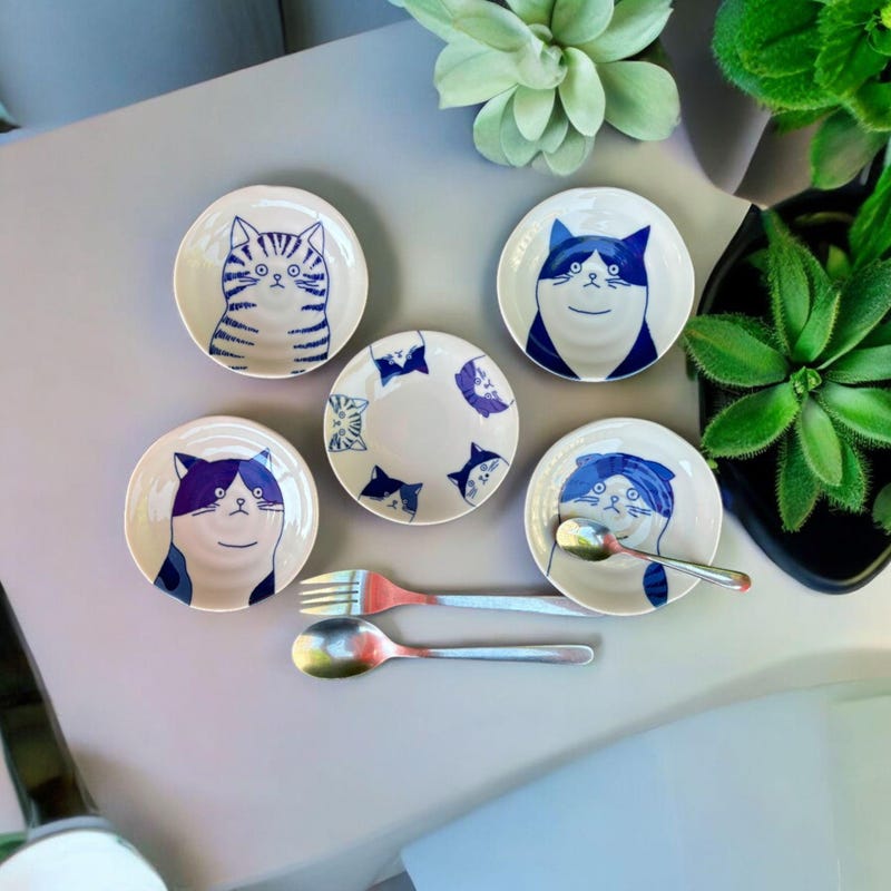 Cat Dinnerware Sets - Etsy