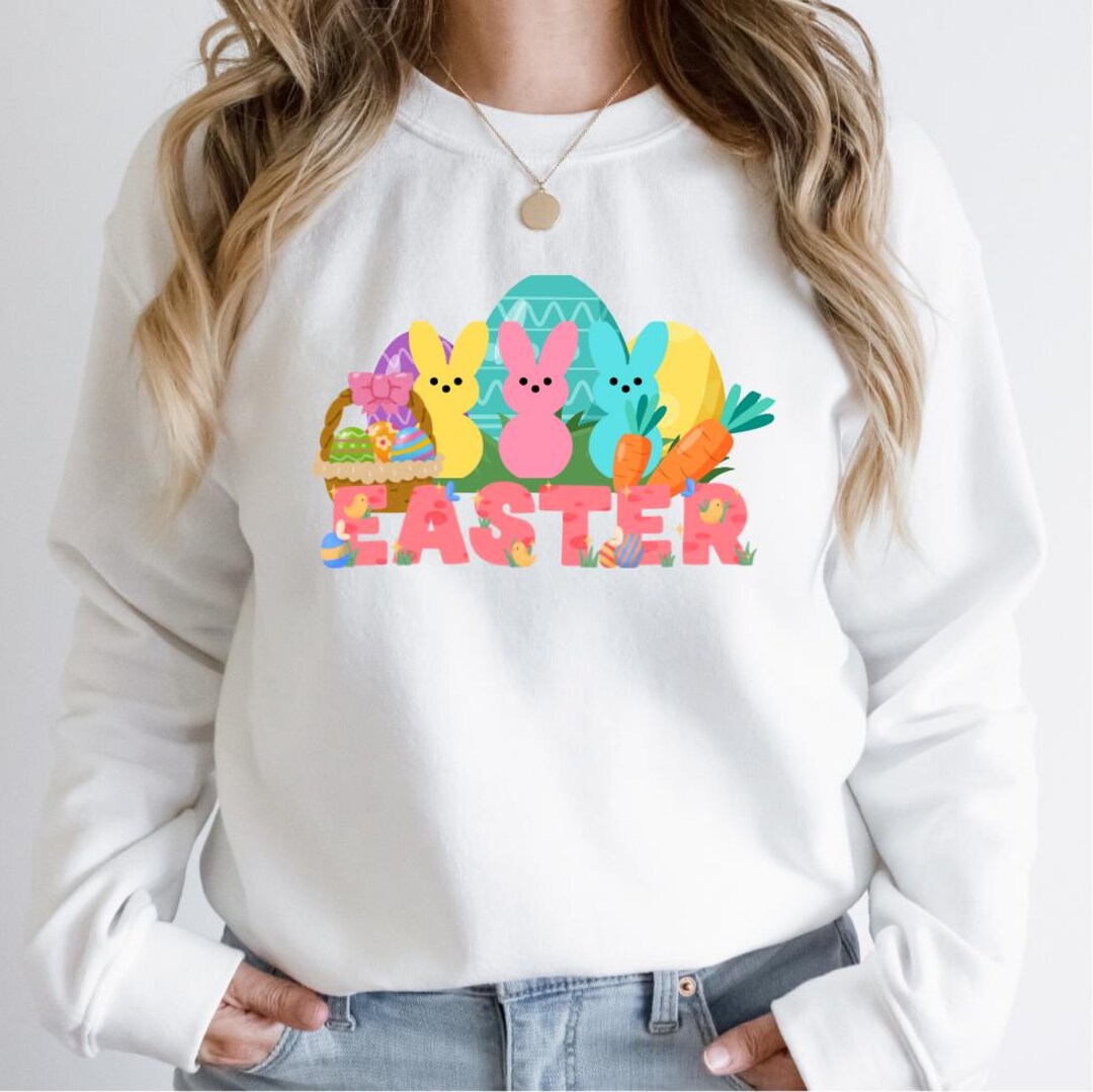 Easter Crewneck Sweatshirt Cute Spring Jumper Unisex Spring Sweatshirt ...
