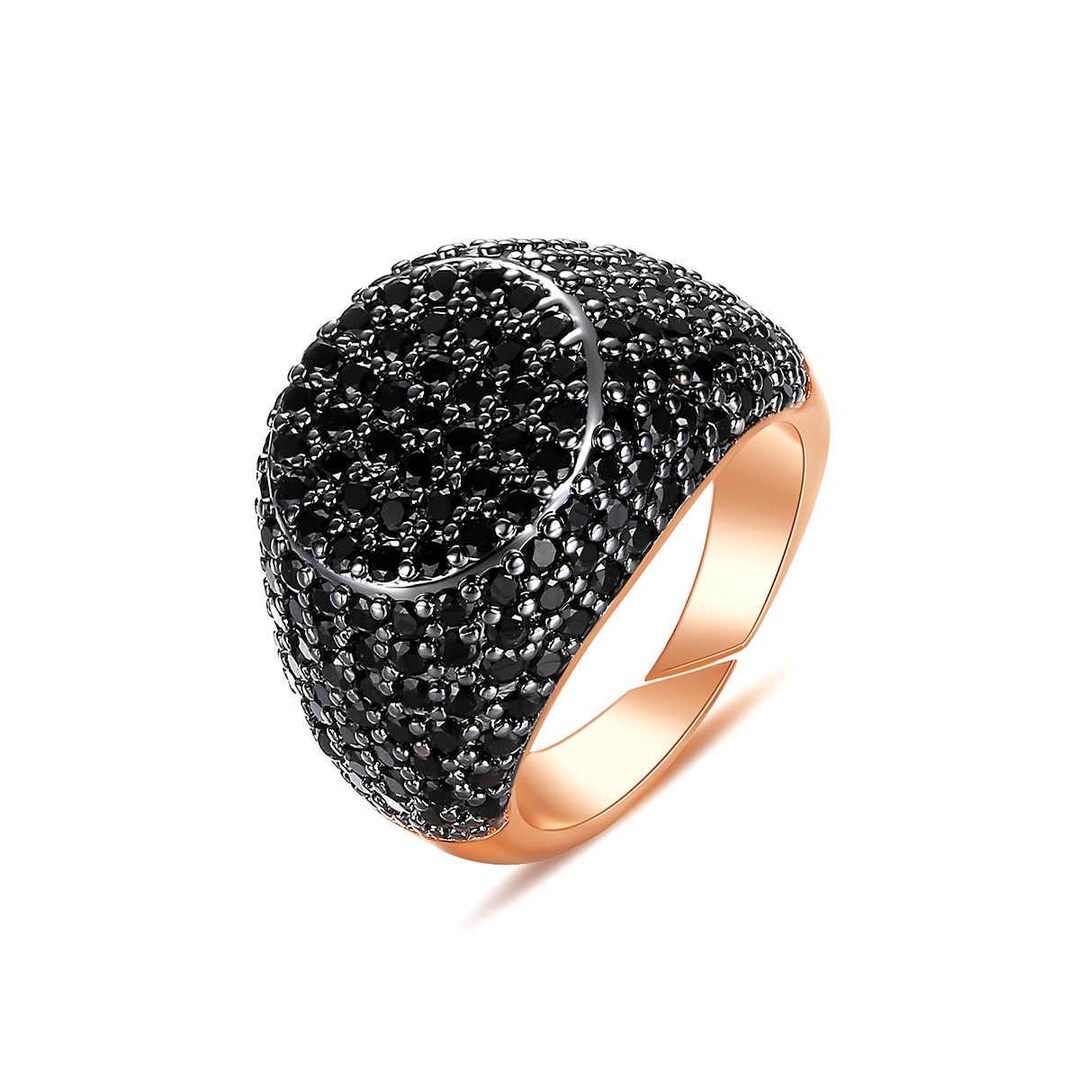Iced Out Diamond Gold Plated Genuine Silver Ring for Men - Etsy