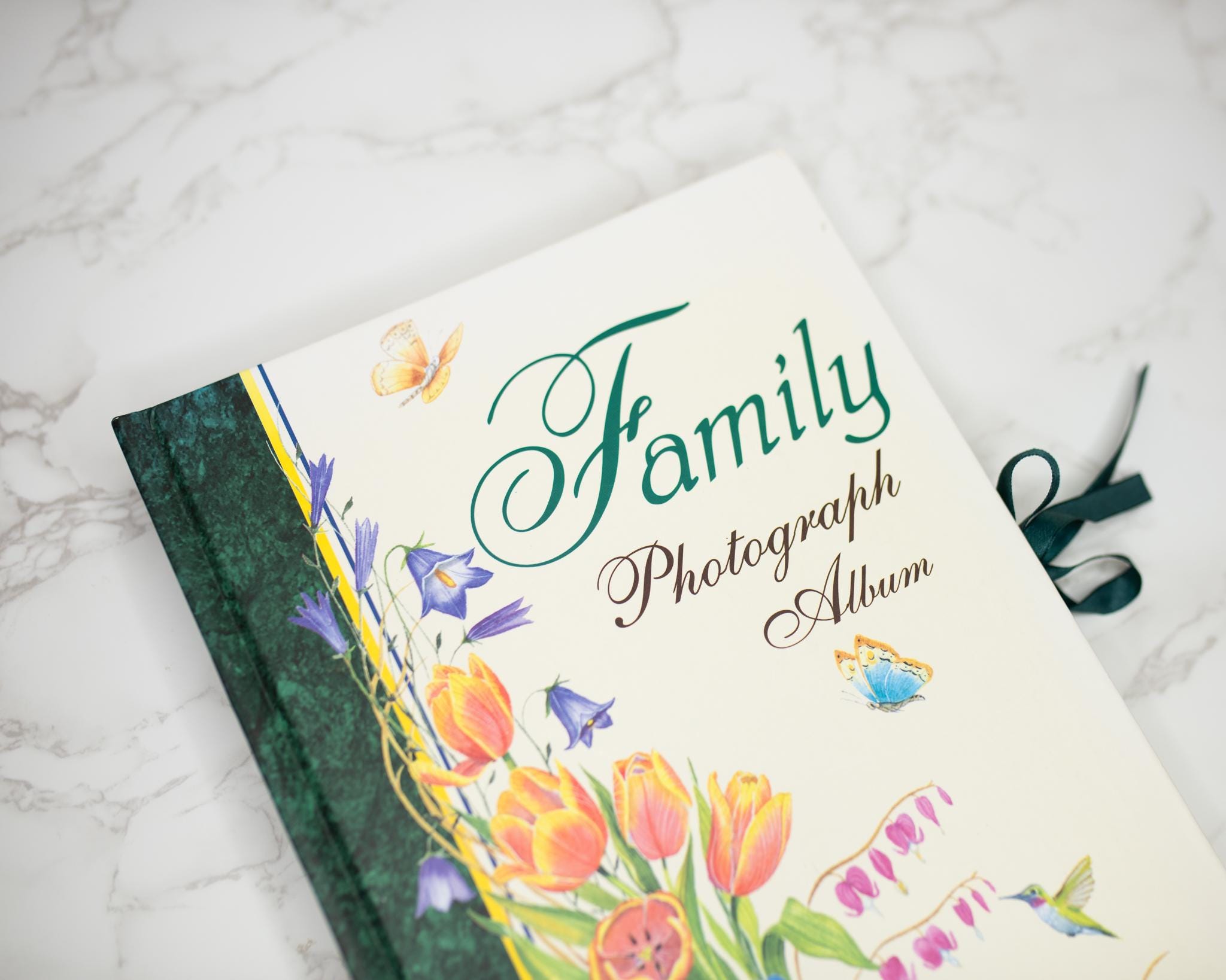 Vintage Floral Family Photo Album - Cottagecore Memory Book, Scrapbook ...