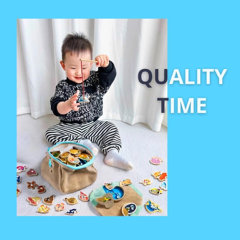 Handcrafted Wooden Fishing Game for Curious Toddlers | Montessori Toy ...