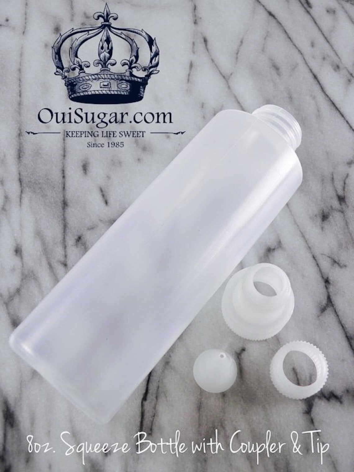 8 Oz. Decorating Squeeze Bottle With 3-piece Coupler Set (includes ...