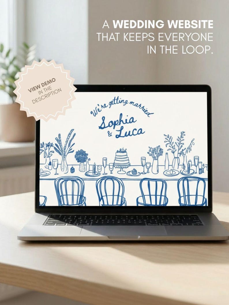 Wedding Bundle Canva Hand-drawn Templates - Full Wedding Suite ...