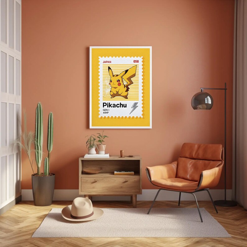 Pikachu Digital Art Files PNG Download Instant Wall Art & Accessories ...