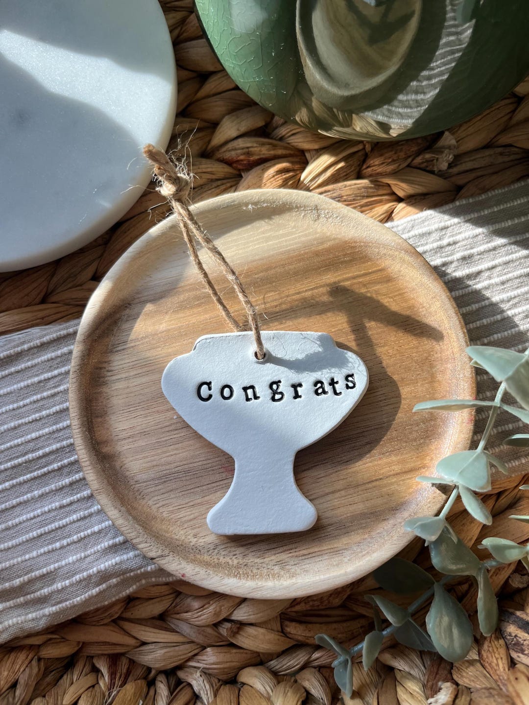 Handmade Congrats Trophy Congratulations Celebration Personalisable ...