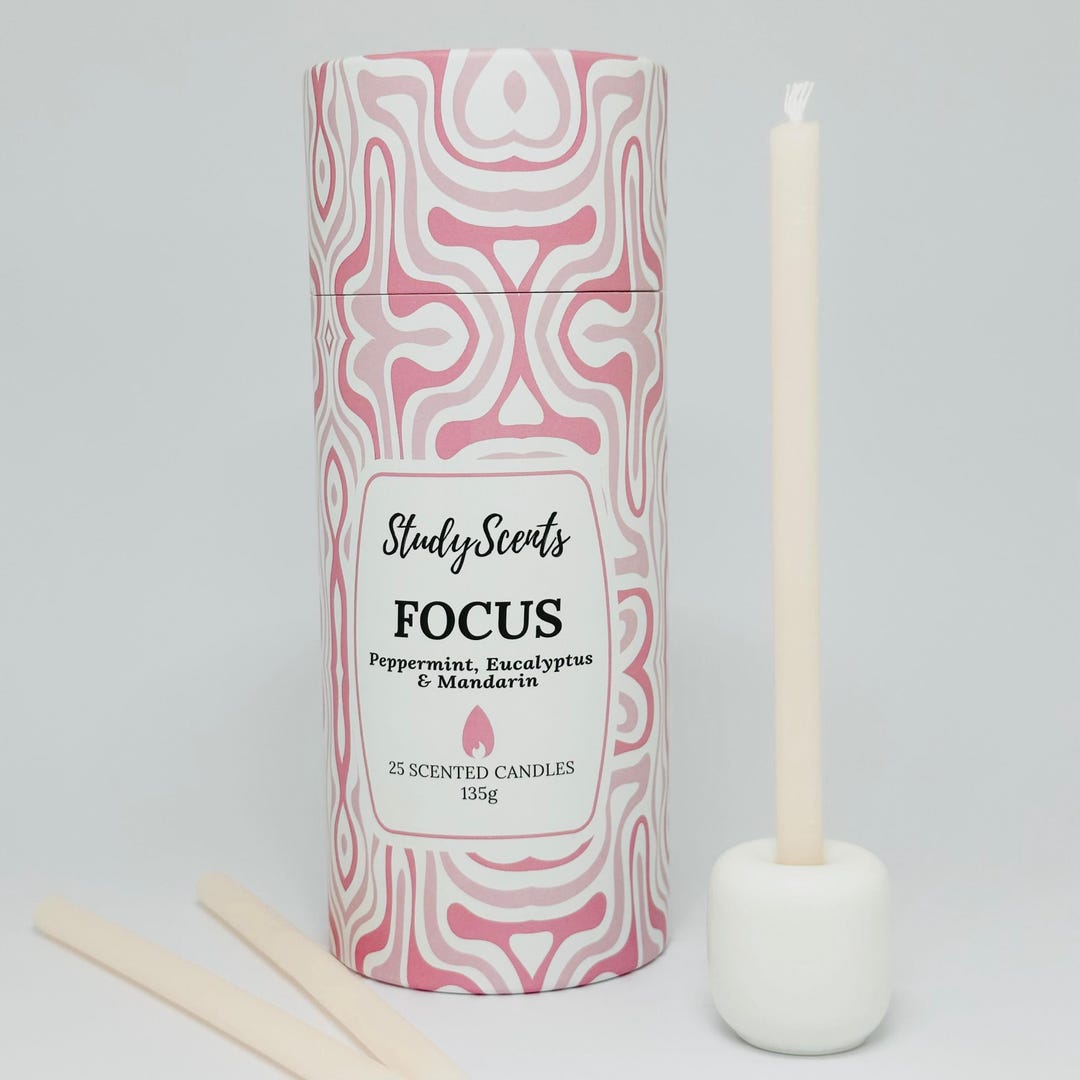 FOCUS STUDY CANDLES - Etsy