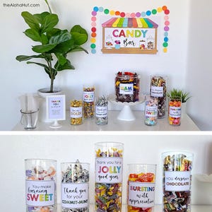 Candy Bar Buffet Teacher Appreciation Week Idea - Signs & Food Labels ...