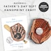 BASEBALL Father's Day Handprint Craft Card - Kids Gift for Dad Sports ...