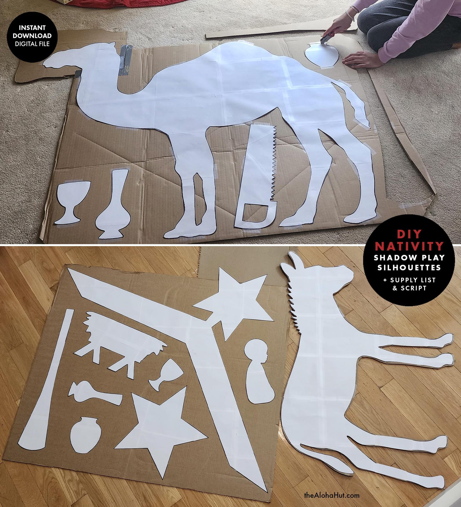 Christmas Nativity Shadow Play Program: Hallelujah Script and ...
