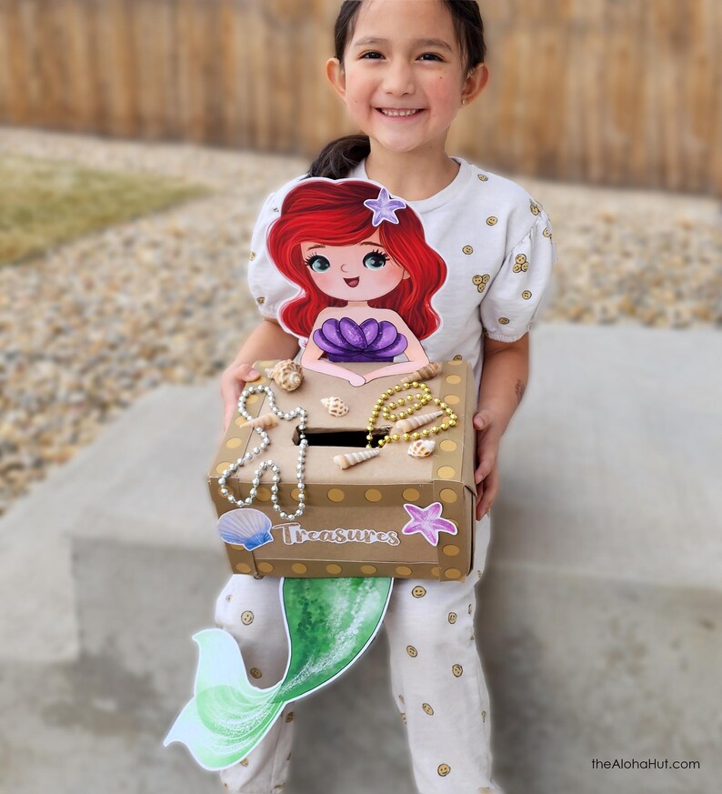 Mermaid Valentine's Day Box - Valentine Gift Craft DIY School Classroom ...