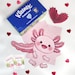 Axolotl Valentines & Box - Valentine's Day Box Valentine Box Gift Craft ...