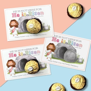 Bible Verse Easter Ministering Handout Gift Tag - Sunday School ...